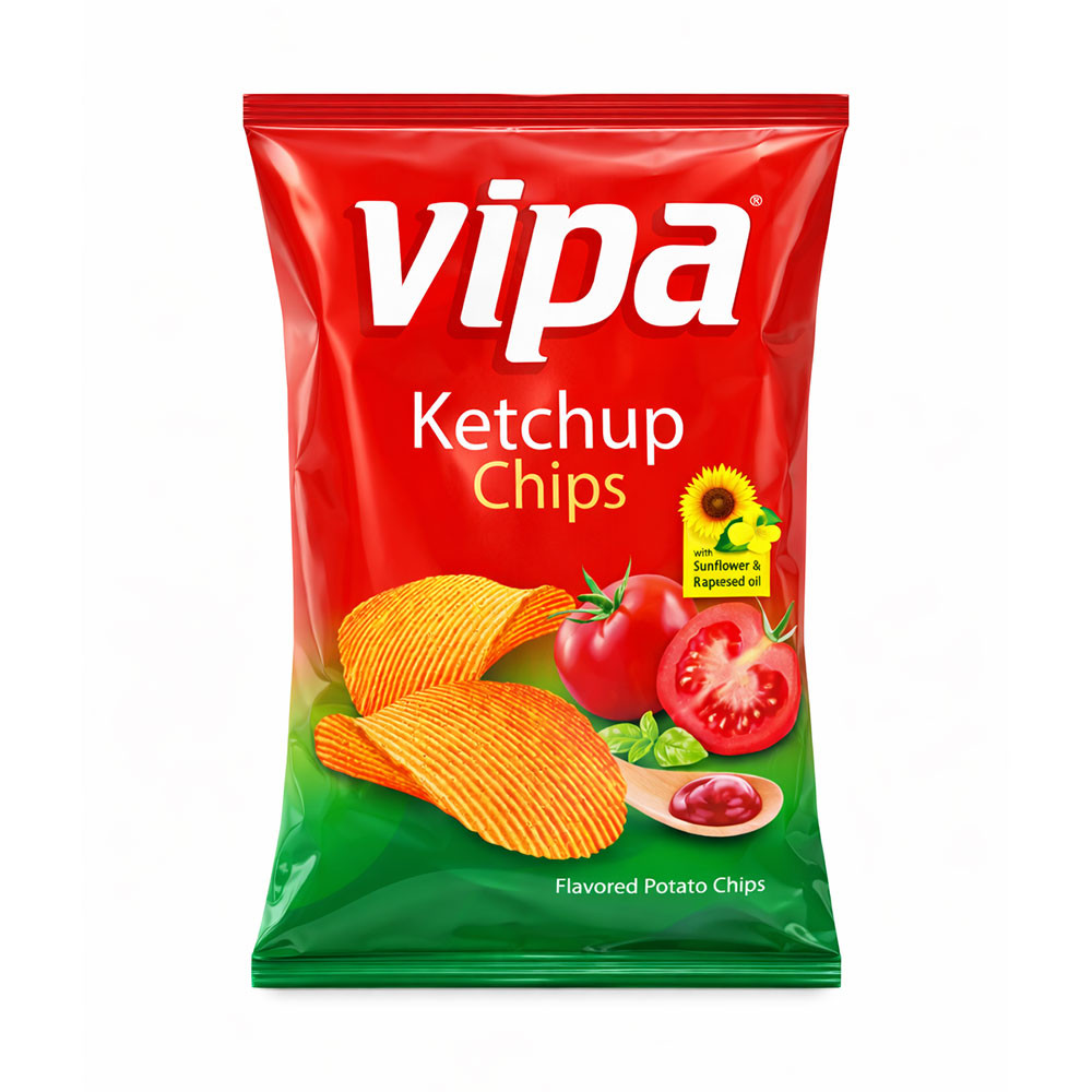 Vipa chips ketchup ízű - 35g - Kamraellátó webáruház, hogy a